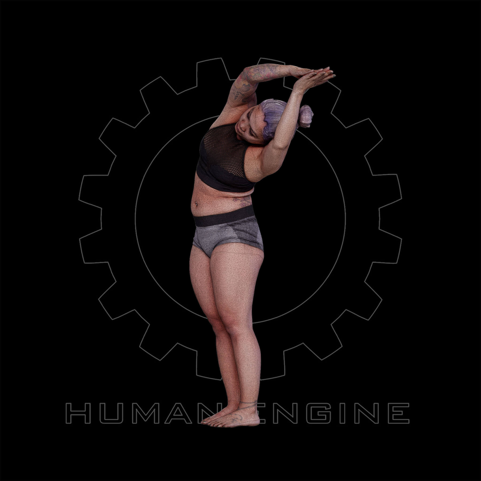 Female Scan - Violet 10 3D Model by Human-Engine