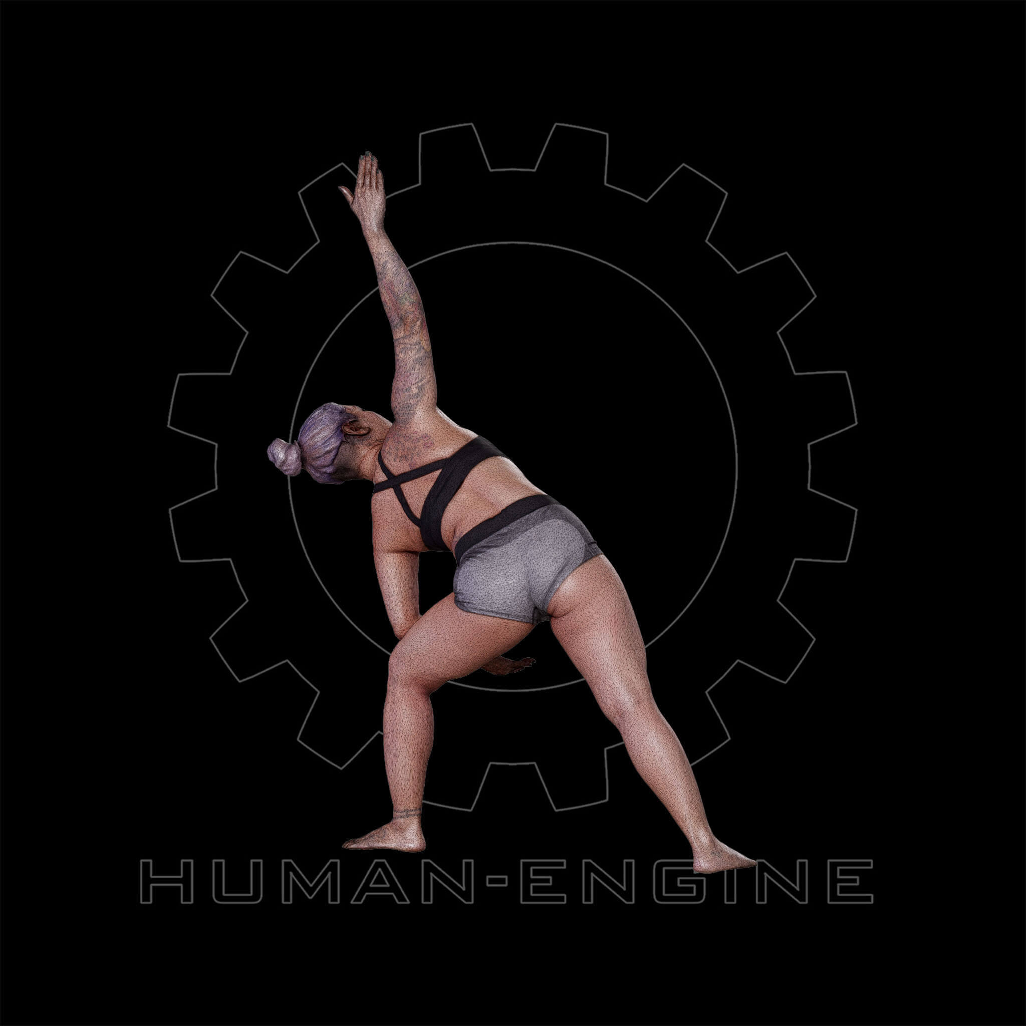 Female Scan - Violet 16 3D Model by Human-Engine