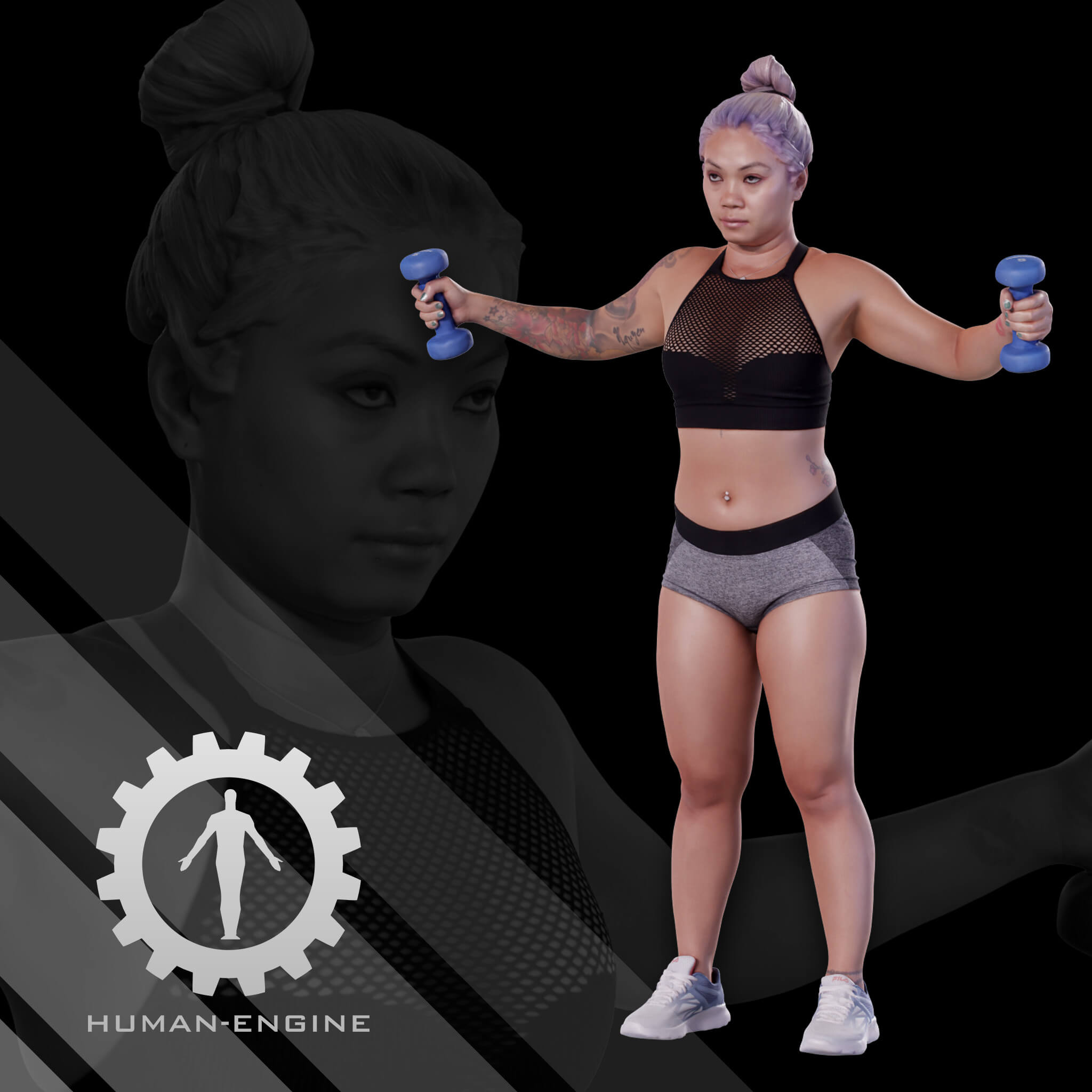 Female Scan - Violet 39 3D Model by Human-Engine