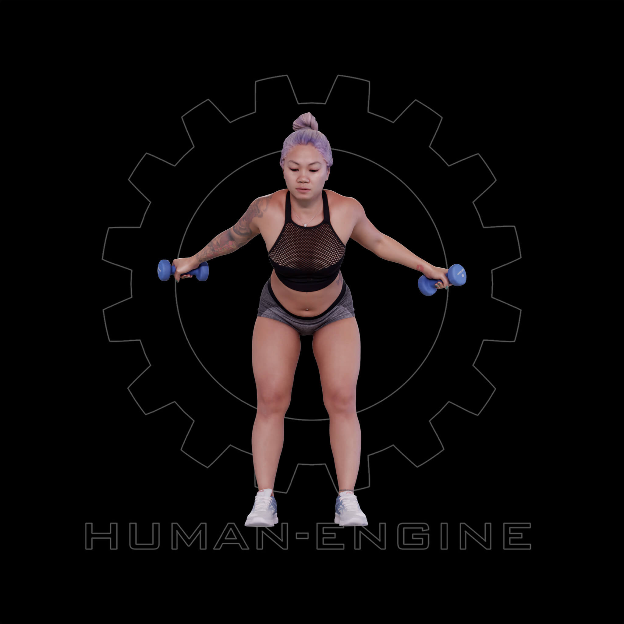 Female Scan - Violet 41 3D Model by Human-Engine