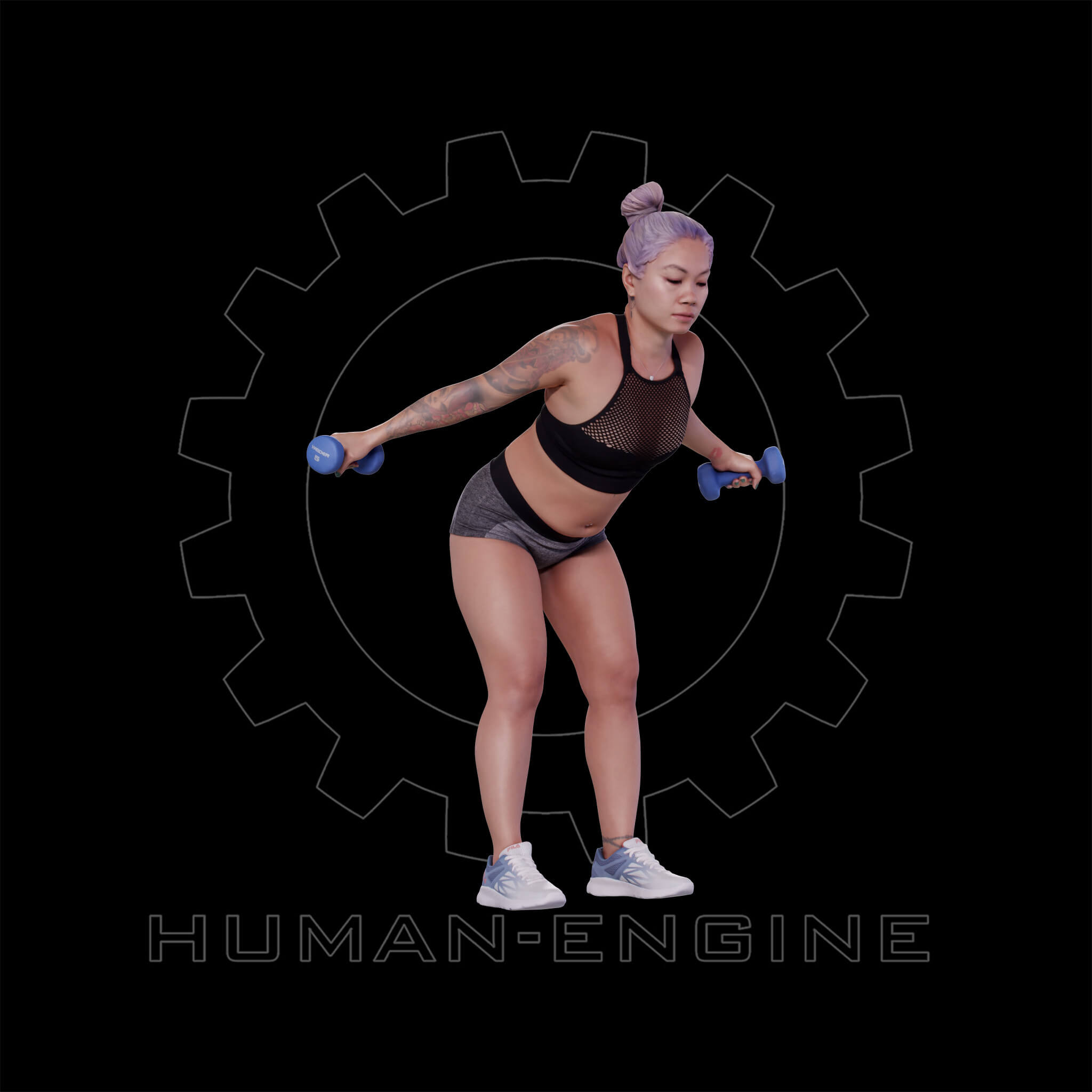 Female Scan - Violet 41 3D Model by Human-Engine