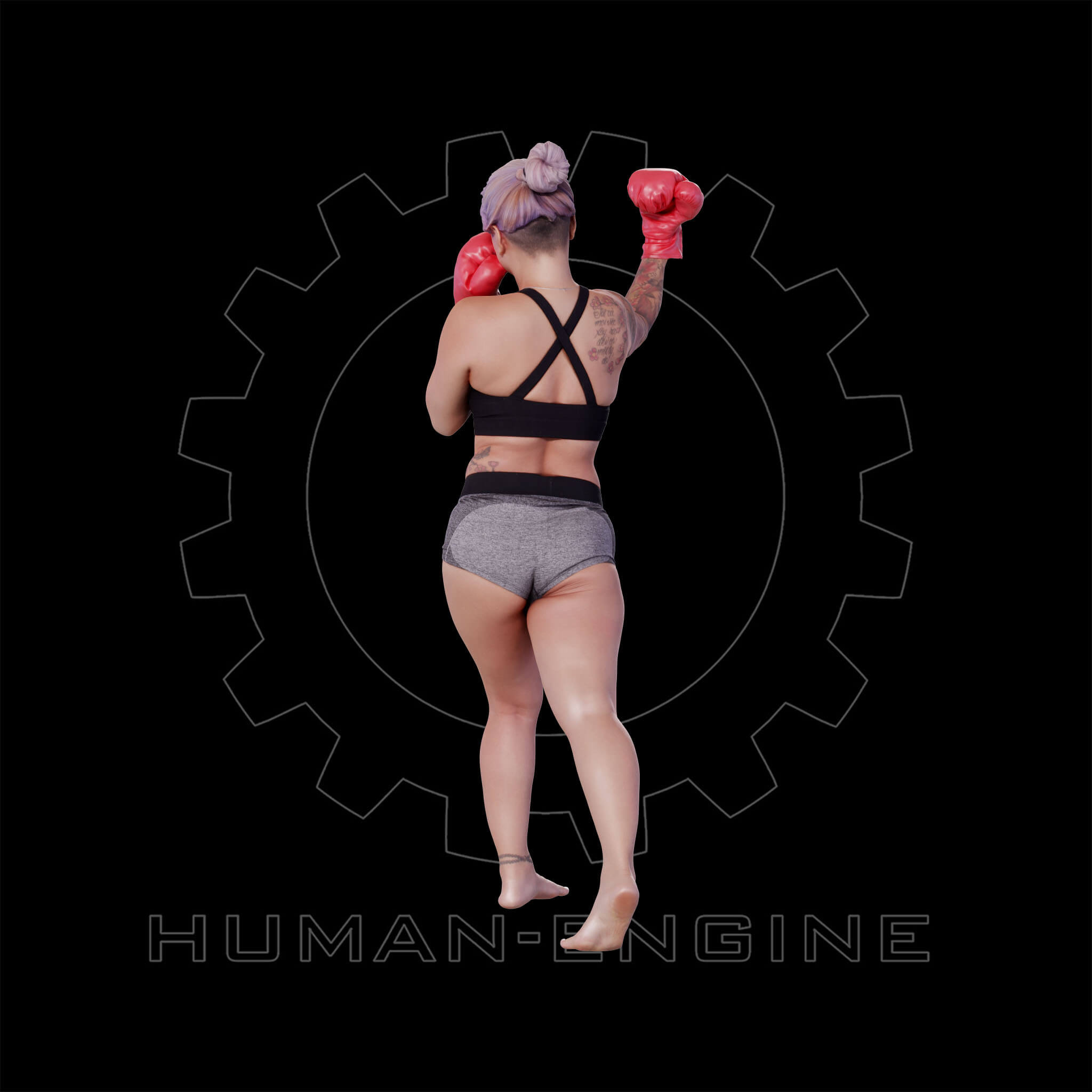 Female Scan - Violet 70 3D Model by Human-Engine