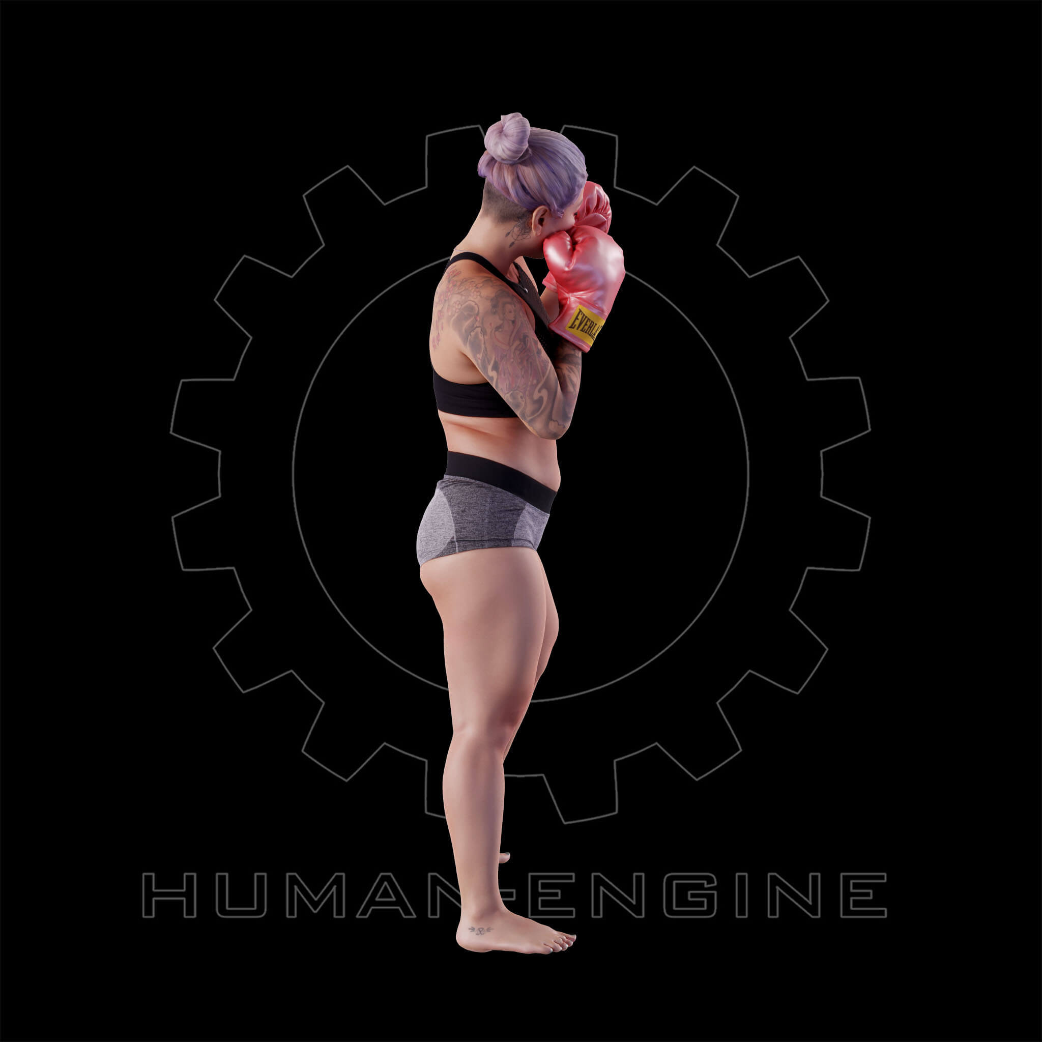 Female Scan - Violet 71 3D Model by Human-Engine