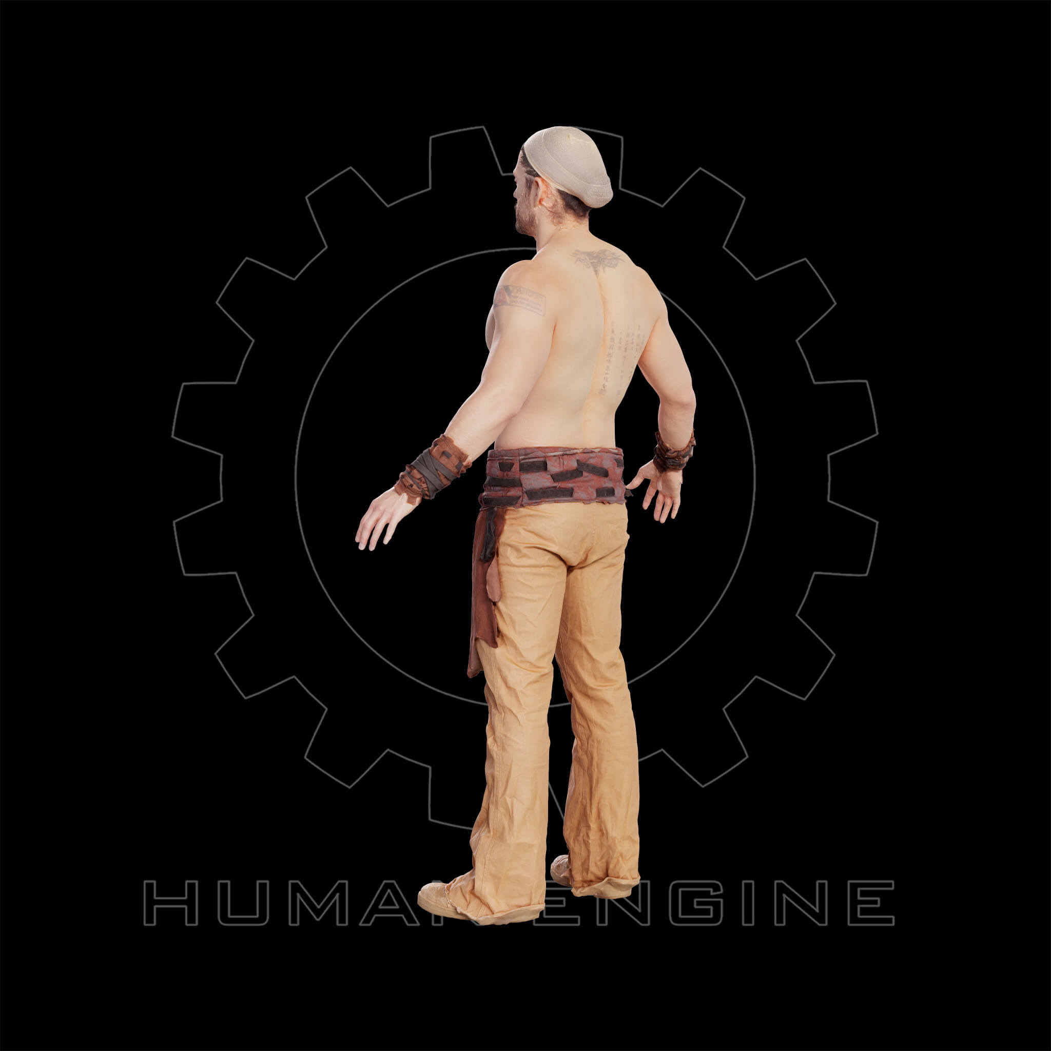 Male Scan - Victor A-Pose 3D Model by Human-Engine