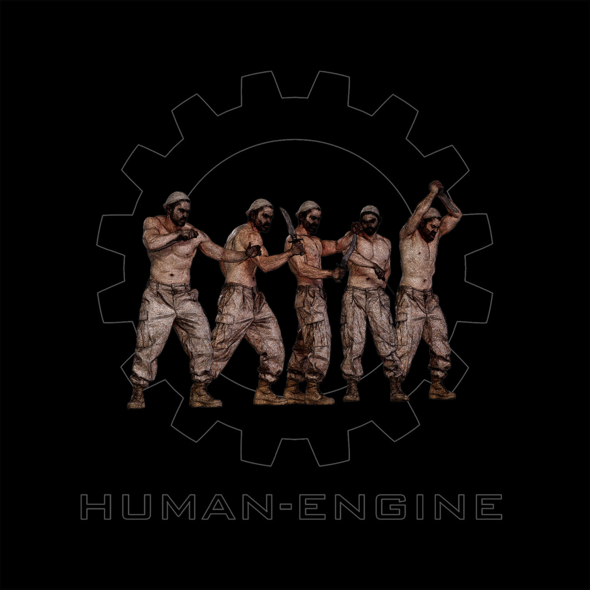 Male Scan - Victor Knife Poses Bundle 3D Model by Human-Engine