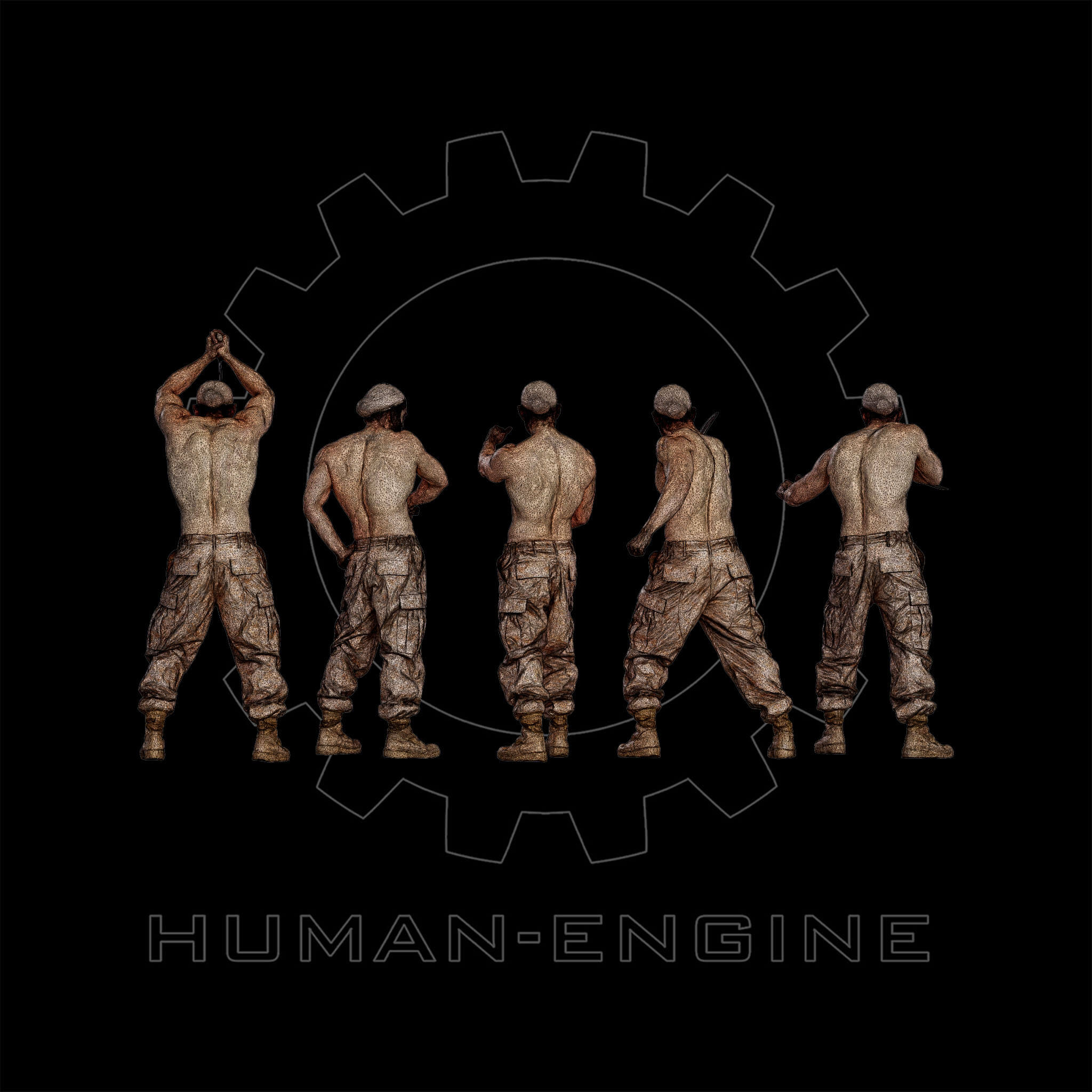 Male Scan - Victor Knife Poses Bundle 3D Model by Human-Engine