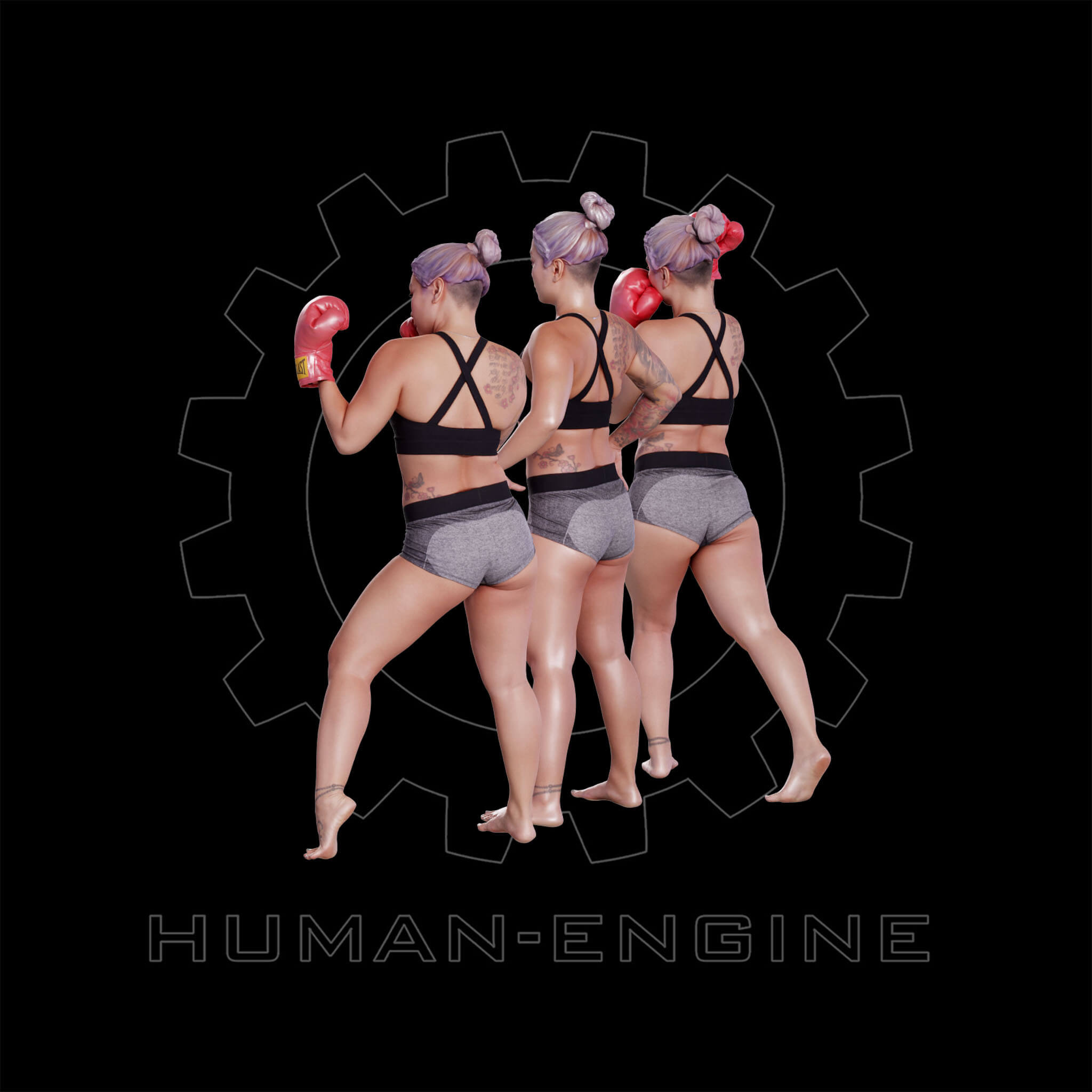 Violet Boxing Bundle - 3D Model by Human-Engine