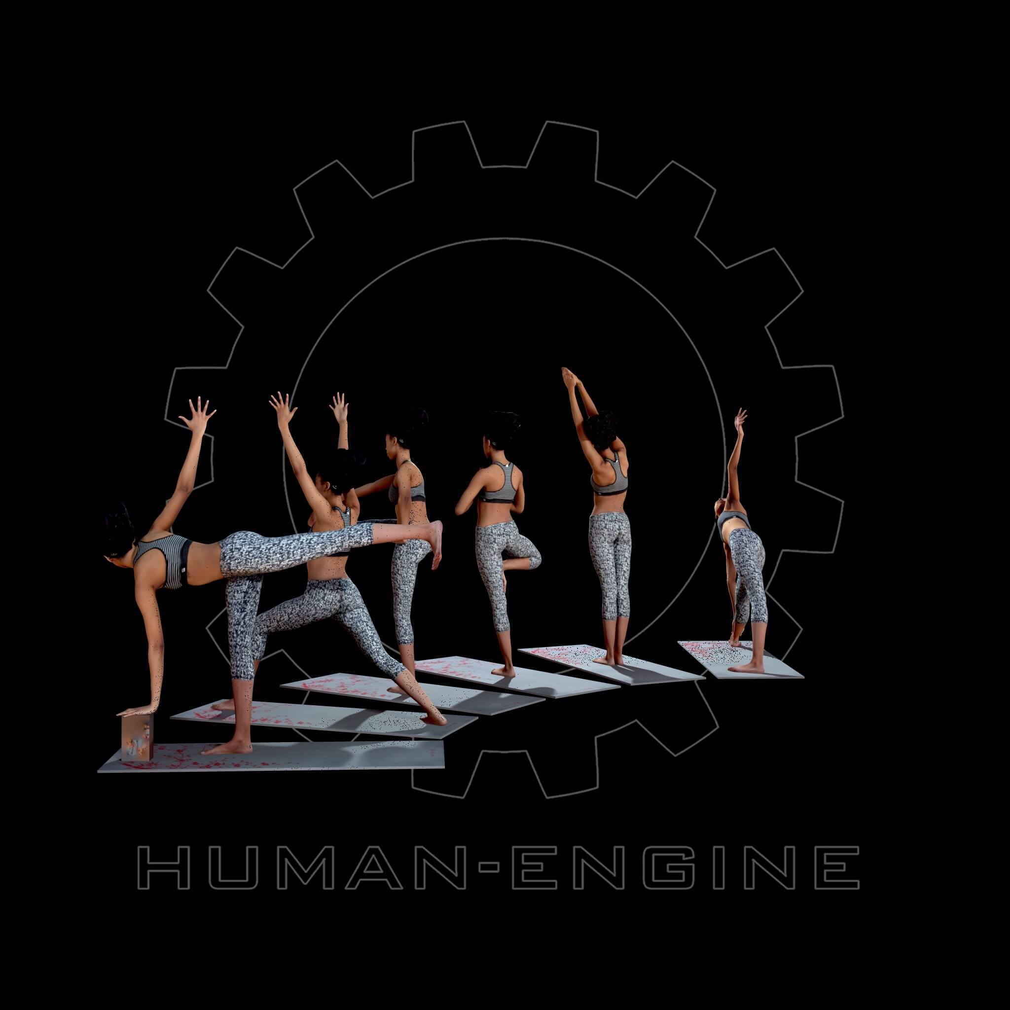 Yoga 001 Bundle - 3D Model by Human-Engine