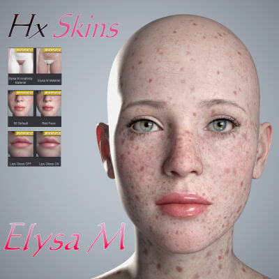HX Skins Elysa M for Genesis 9 - Daz Content by HumanXStudio2026 ADULT