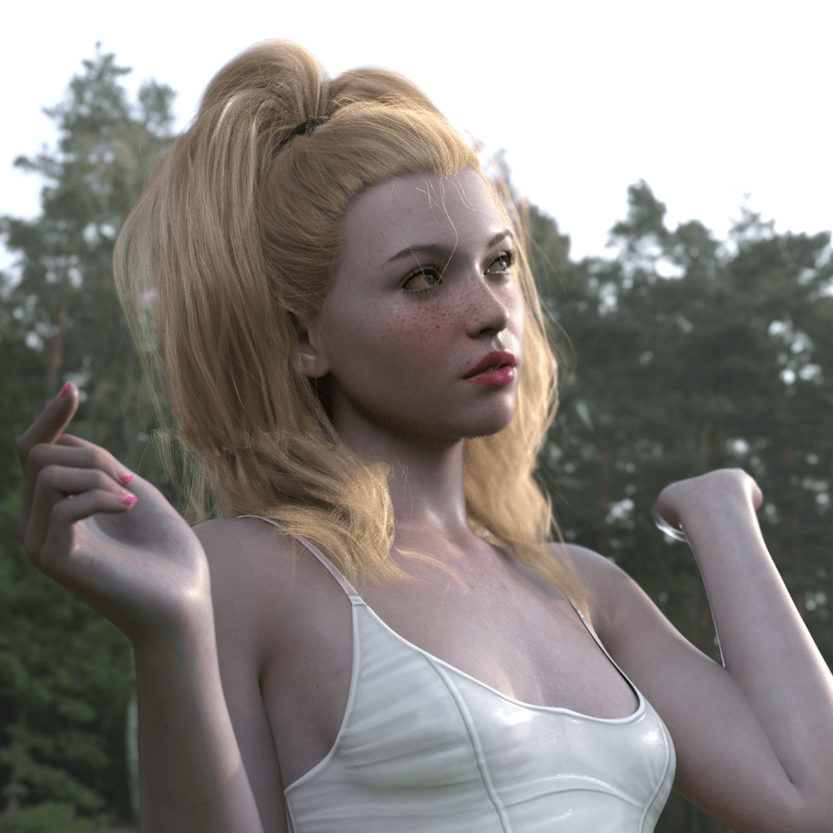 Daria M Pro - HX Natural Textures for Genesis 9 3D Render