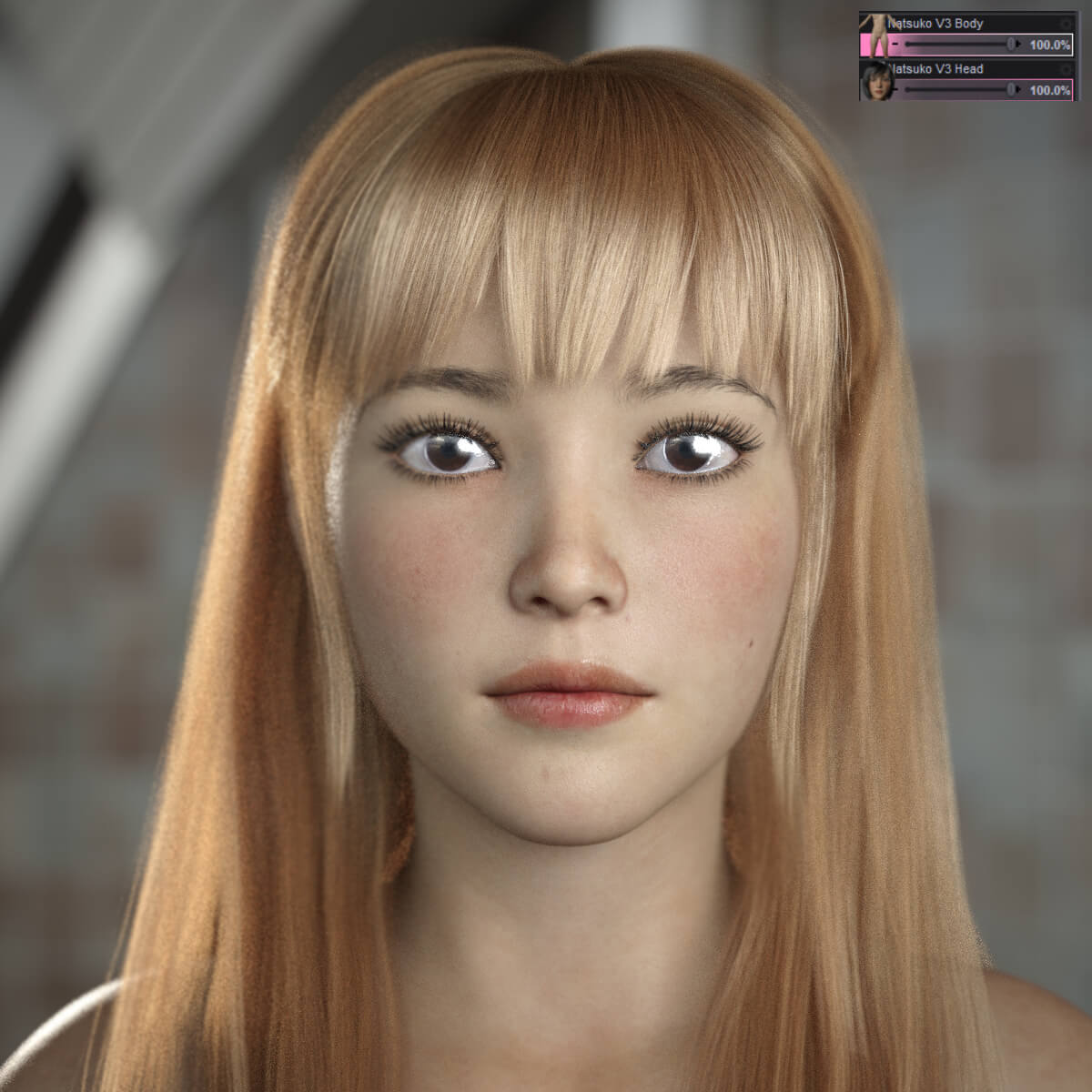 Natsuko V3 High Quality Textures for G8.1 Female 3D Render