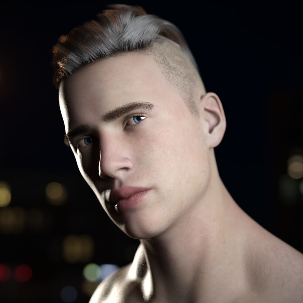 Robert V3 High Quality Textures for G8 Male 3D Render