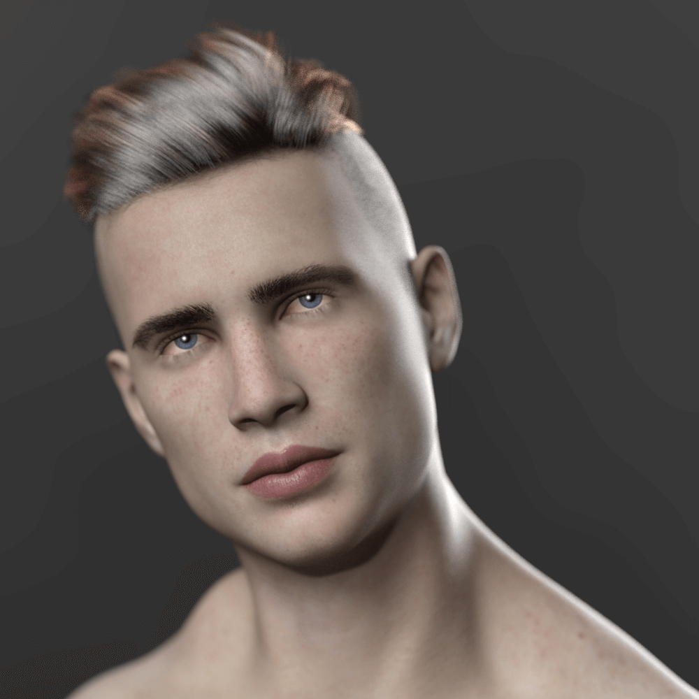 Robert V3 High-Quality Textures for G8 Male 3D Render