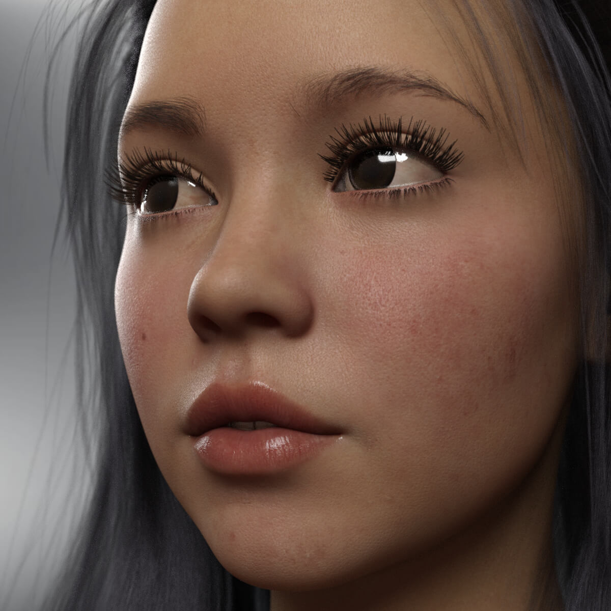 Shusani V5 High Quality Textures 8K for G8.1 Female 3D Render
