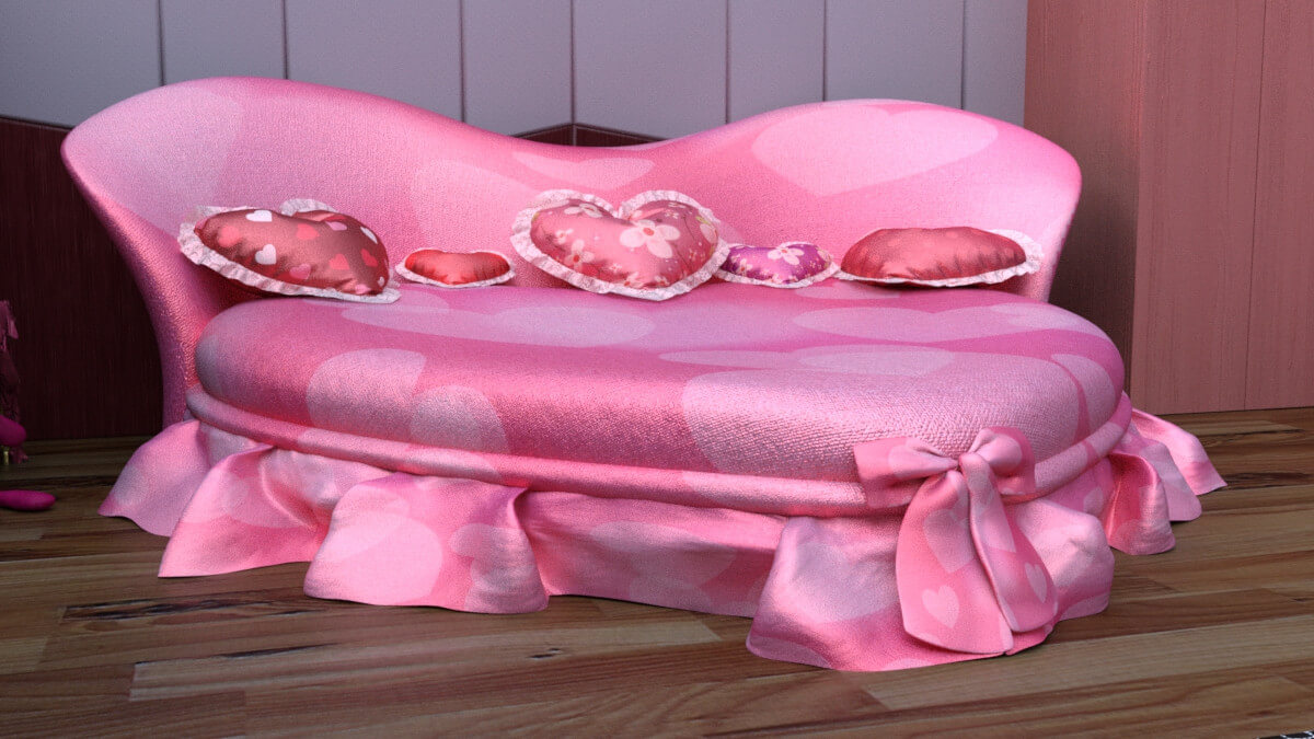 Heart Bed - Daz Content by HumanXYStudio