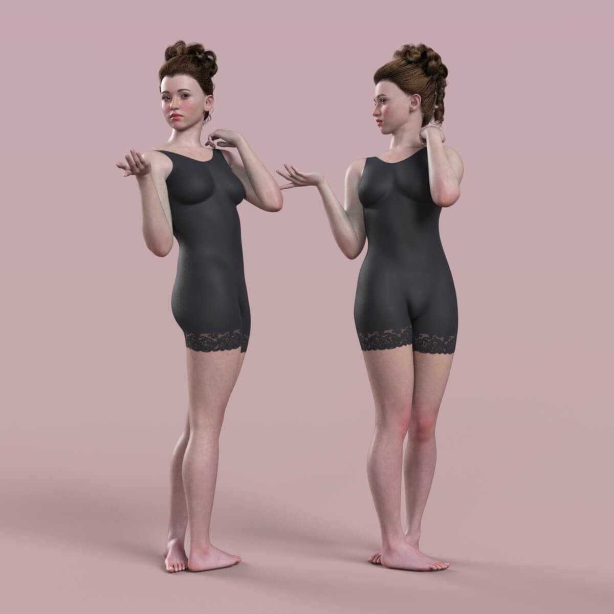 HX Cute Poses 1 for Genesis 9 - Daz Content by HumanXYStudio