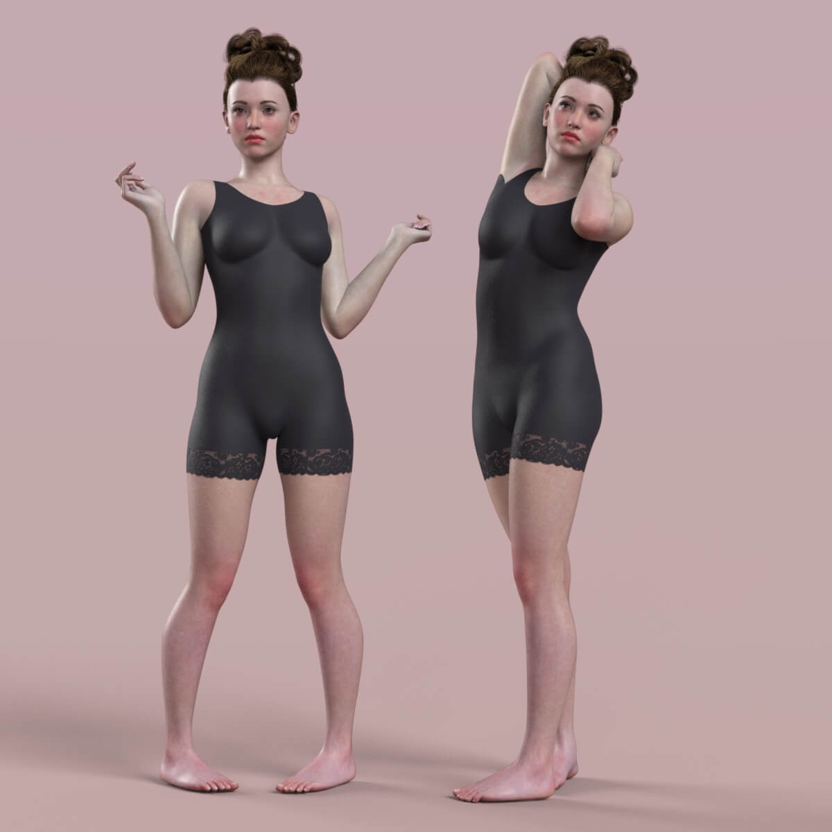 HX Cute Poses 1 for Genesis 9 - Daz Content by HumanXYStudio