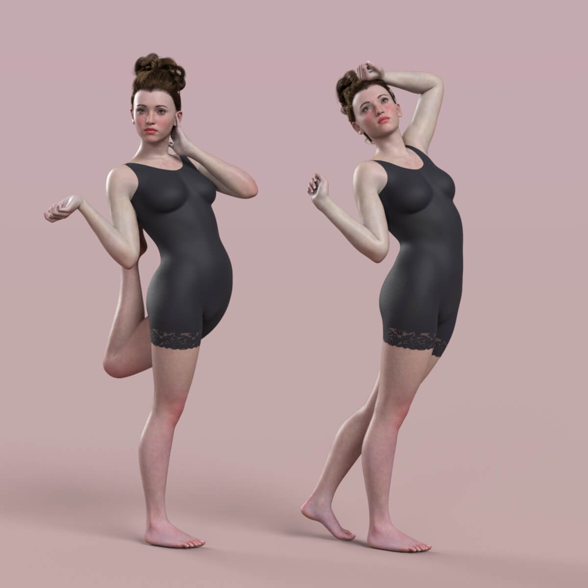 HX Cute Poses 1 for Genesis 9 - Daz Content by HumanXYStudio