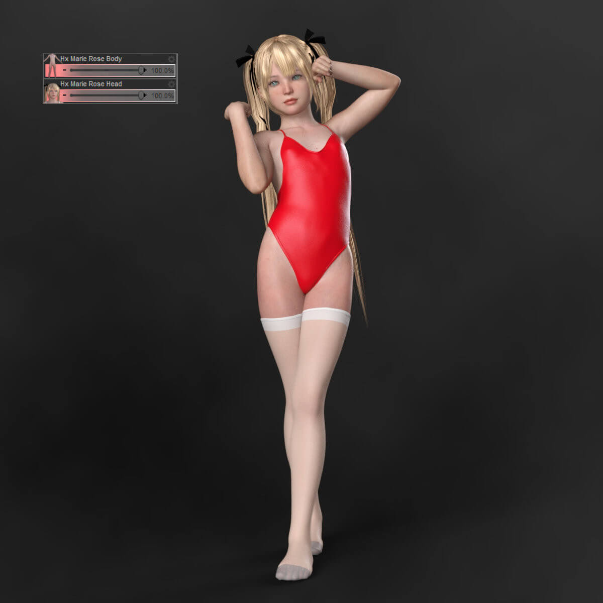 Hx Marie Rose Morph + 30 Poses For G8.1 Female - Free Daz 3D Models