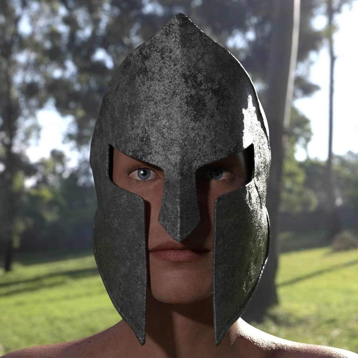 HX Spartan Helmet - Daz Content by HumanXYStudio