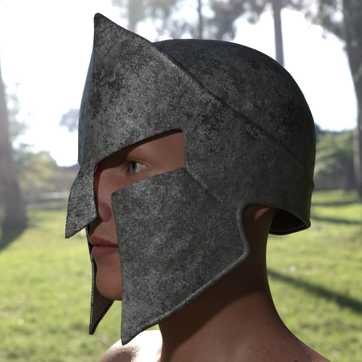 HX Spartan Helmet - Daz Content by HumanXYStudio
