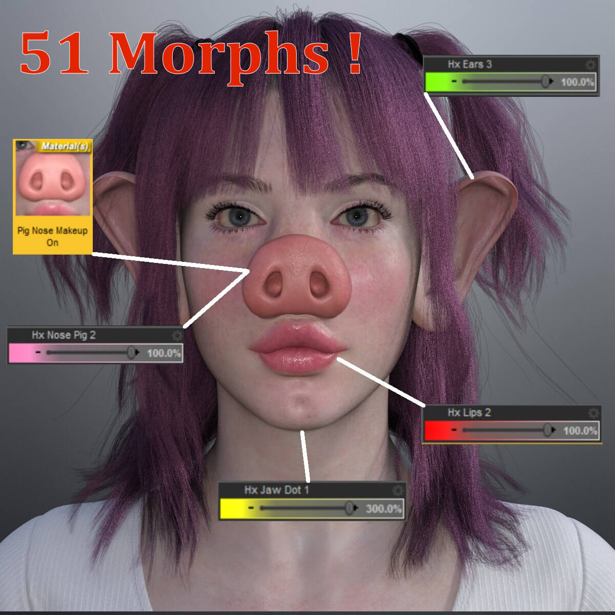 HX Special Morphs 2 for Genesis 9 Female - Daz Content by HumanXYStudio