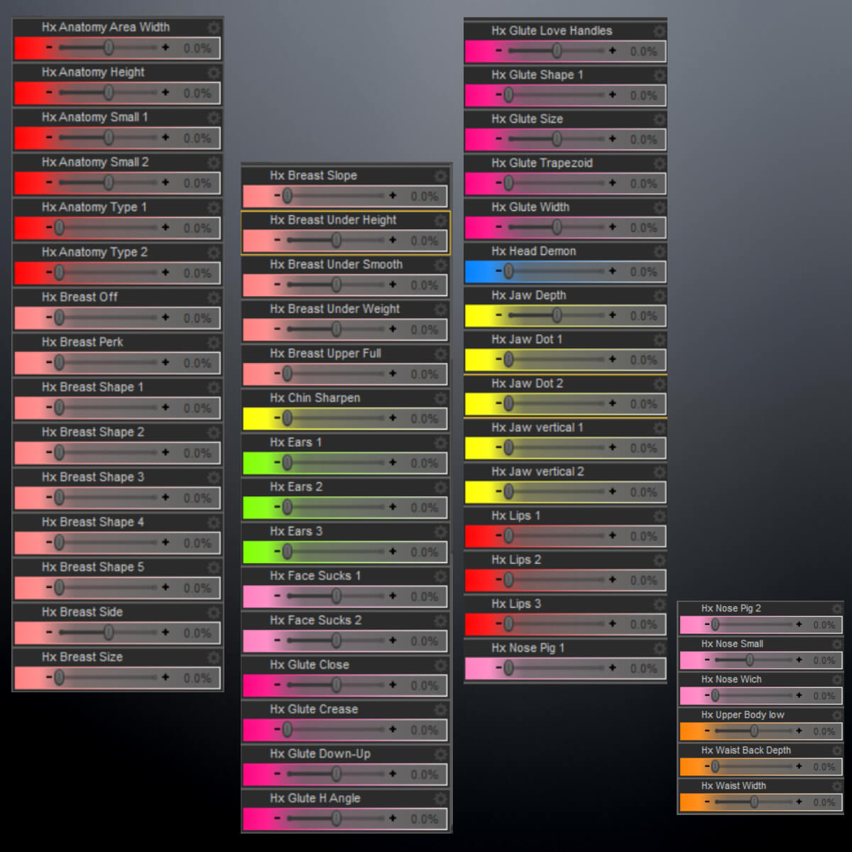 HX Special Morphs 2 for Genesis 9 Female - Daz Content by HumanXYStudio