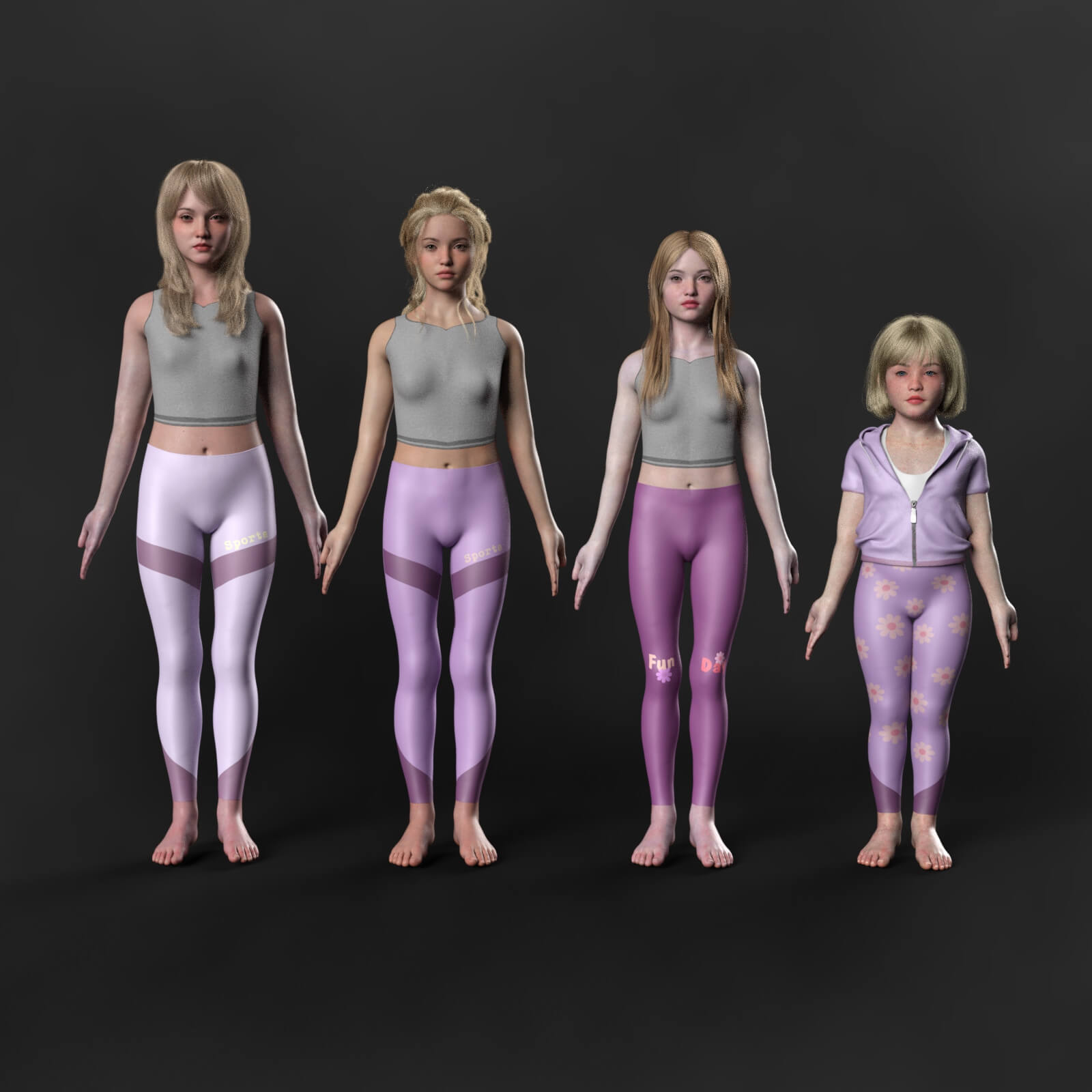 HX Teens Morphs for Genesis 9 - Daz Content by HumanXYStudio