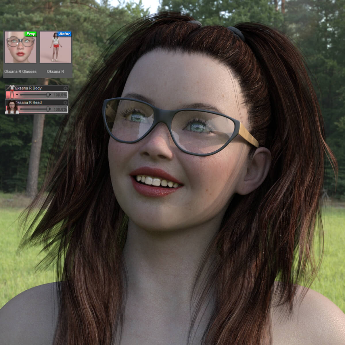 Oksana R Morph With Glasses for Genesis 8 Female - Daz Content by ...