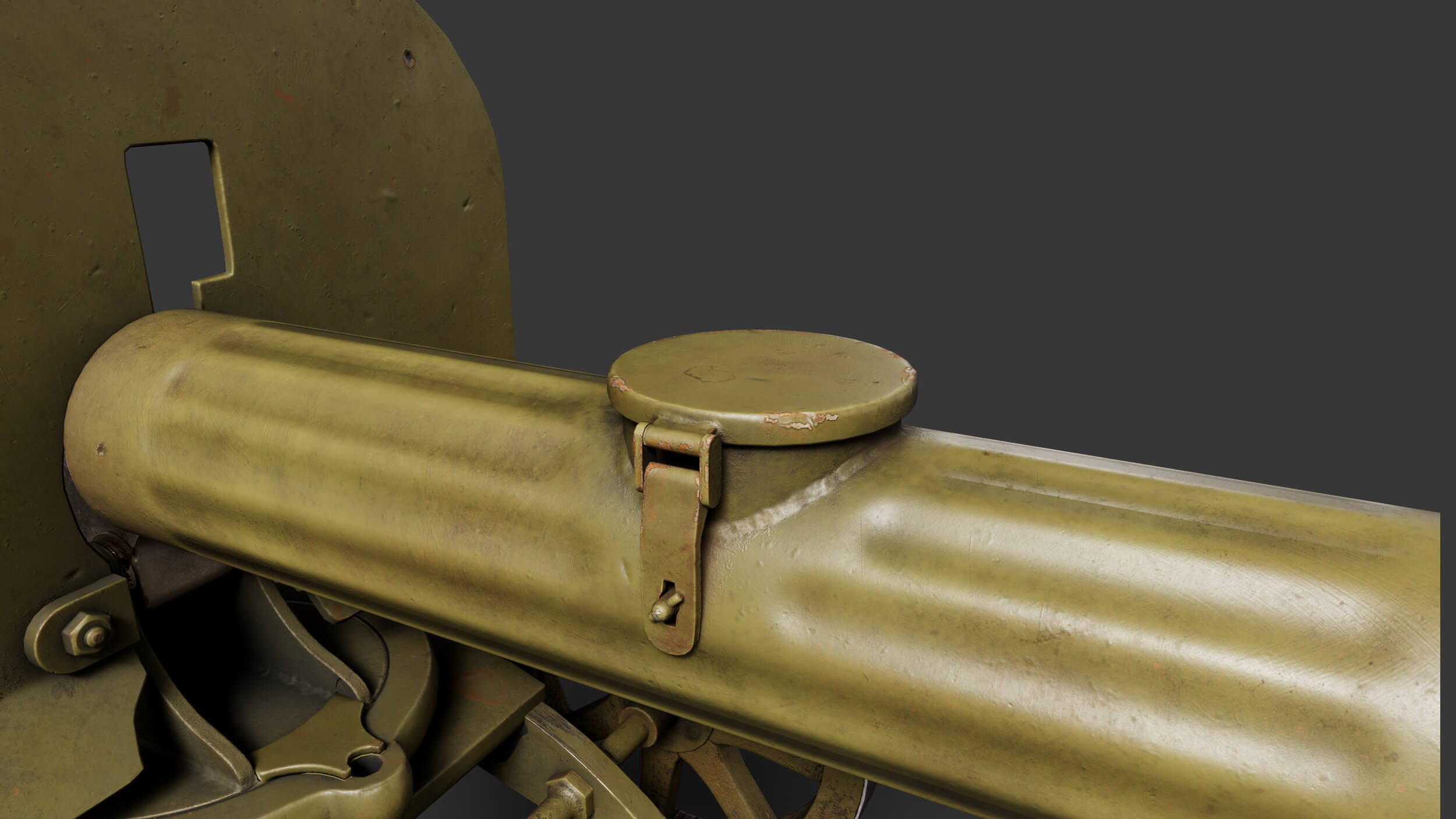Maxim Machine Gun - 3D Model by HungryCat
