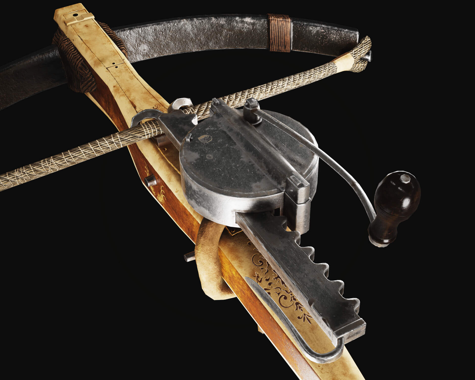 Medieval Crossbow - 3D Model by HungryCat