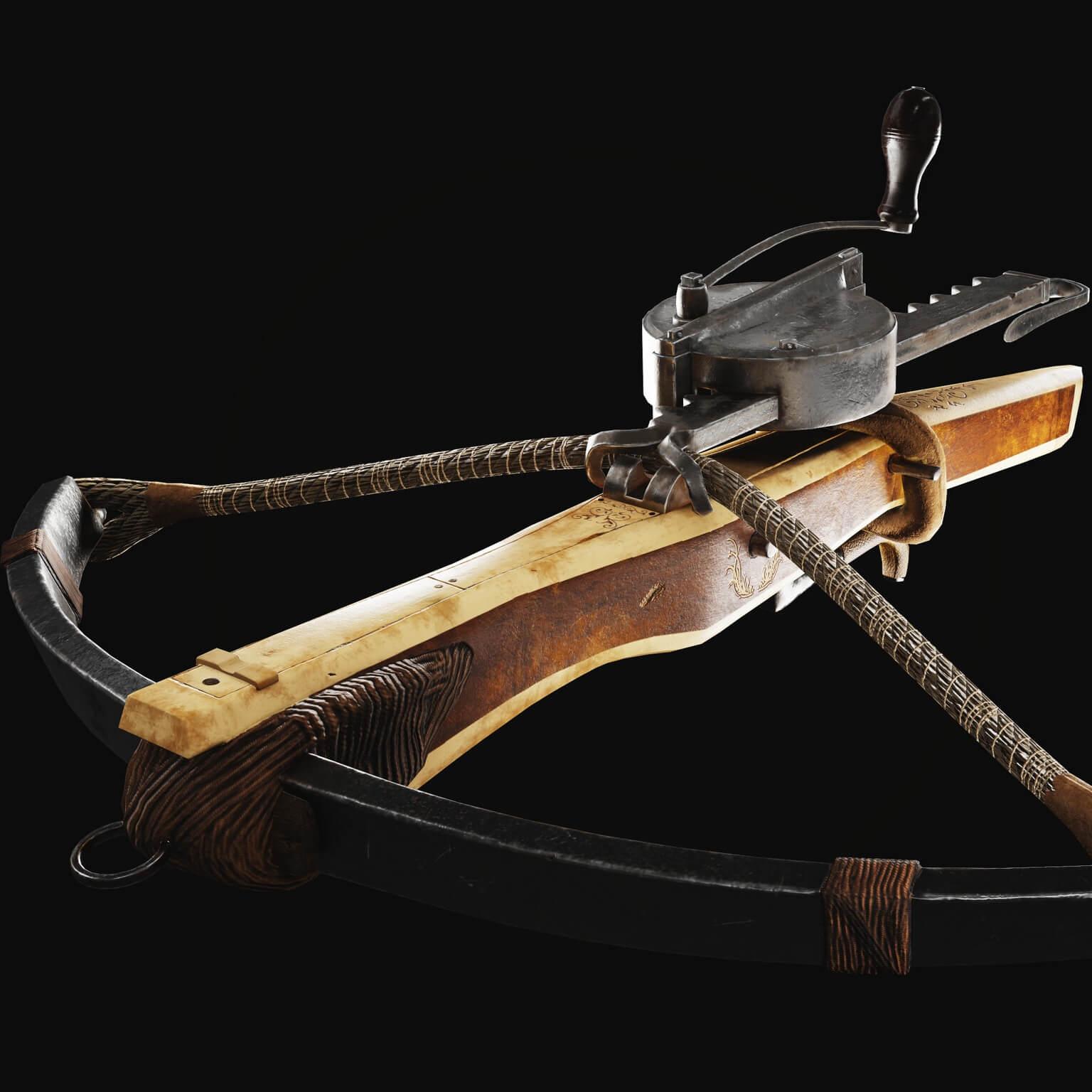 Medieval Crossbow - 3D Model by HungryCat
