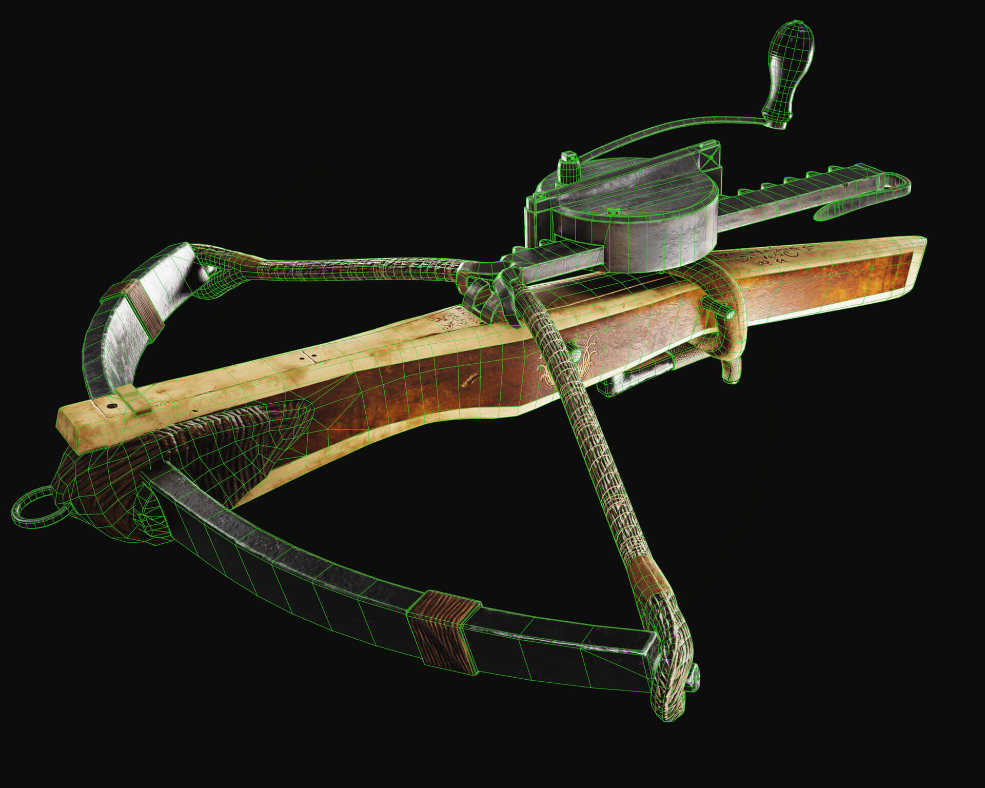 Medieval Crossbow - 3D Model by HungryCat