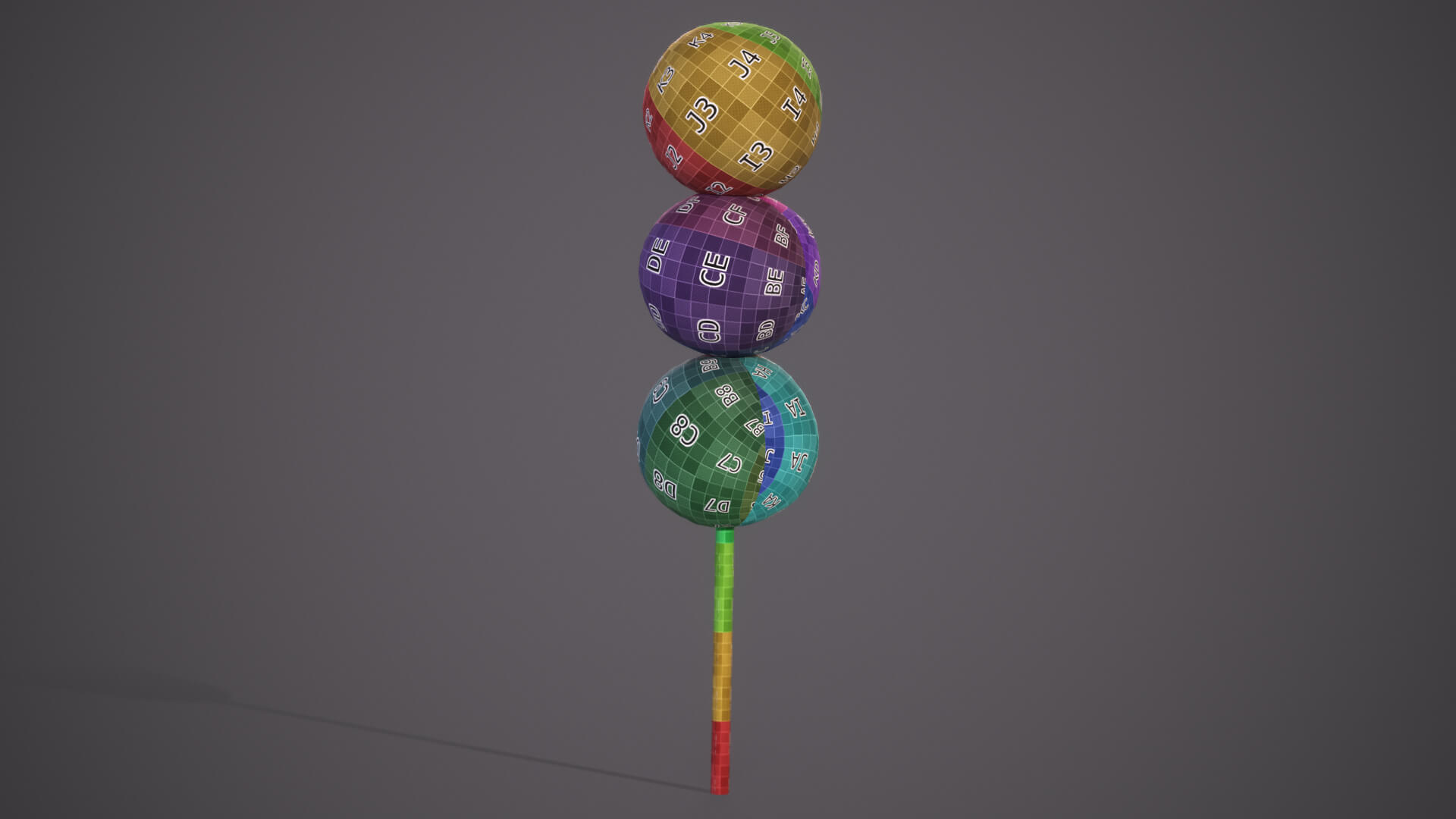 Japanese Sanshoku Dango - 3D Model by HUNTR3D