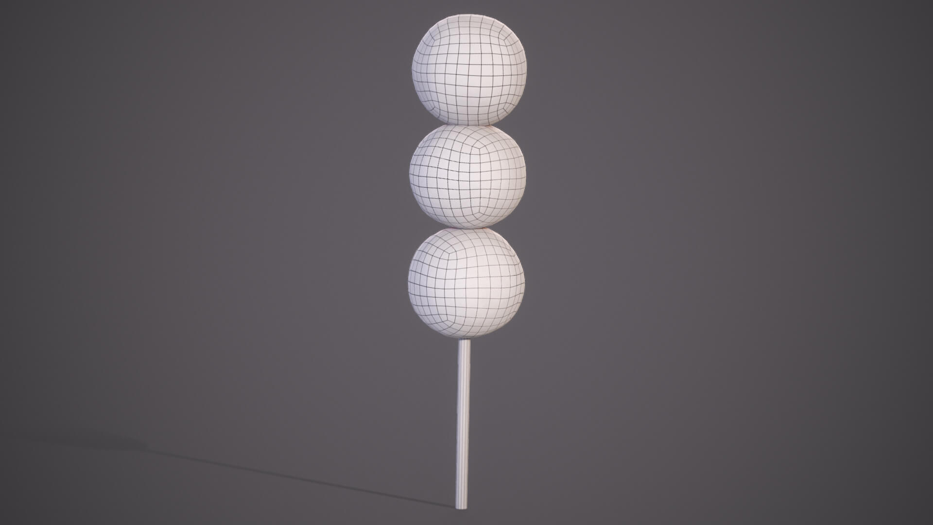 Japanese Sanshoku Dango - 3D Model by HUNTR3D