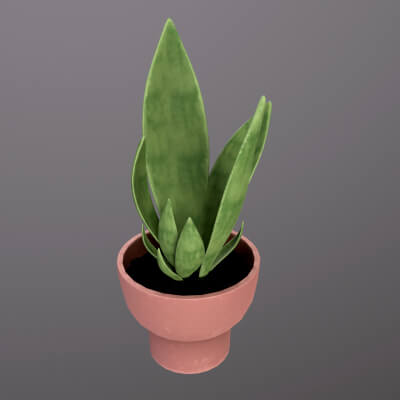 Flower Pot Stylized - 3D Model by HUNTR3D