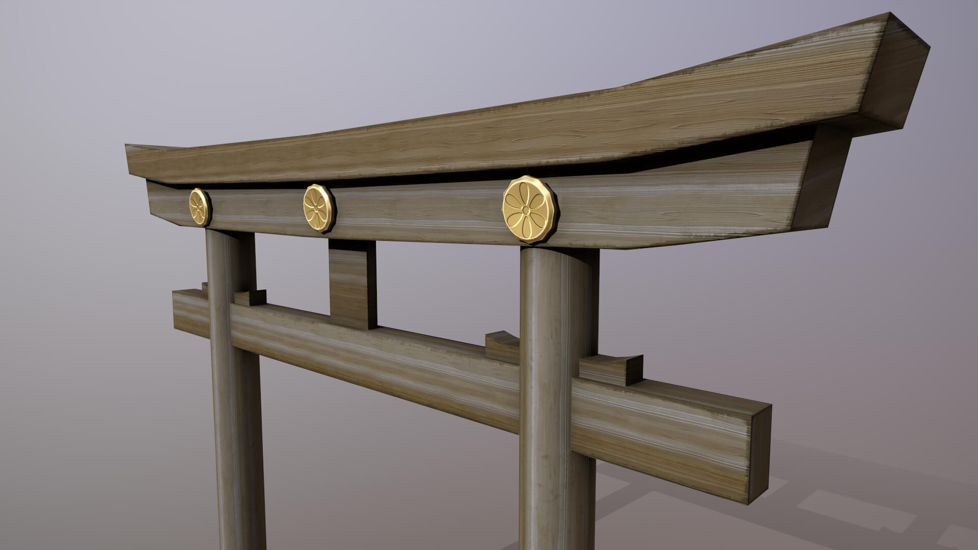Japanese Gate - 3D Model by HUNTR3D