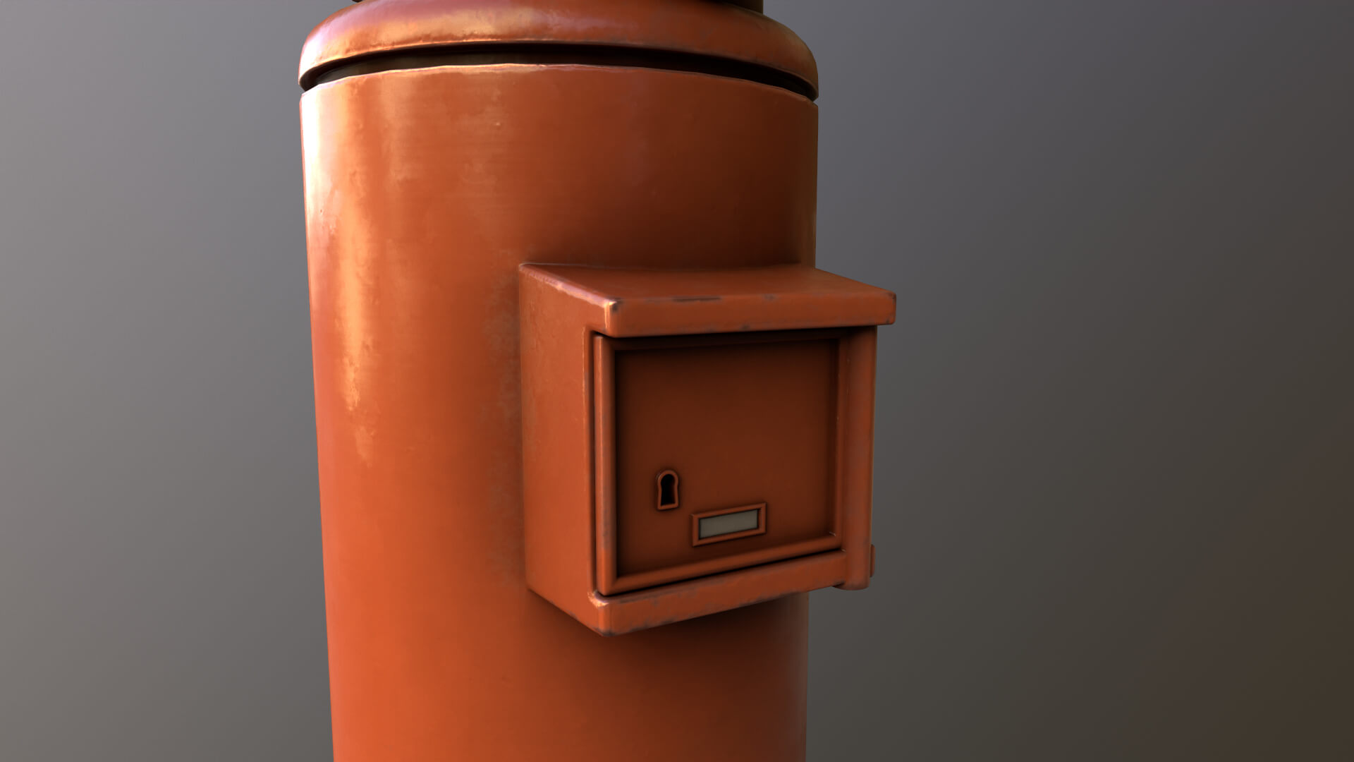 Japanese Old Post Box - 3D Model by HUNTR3D
