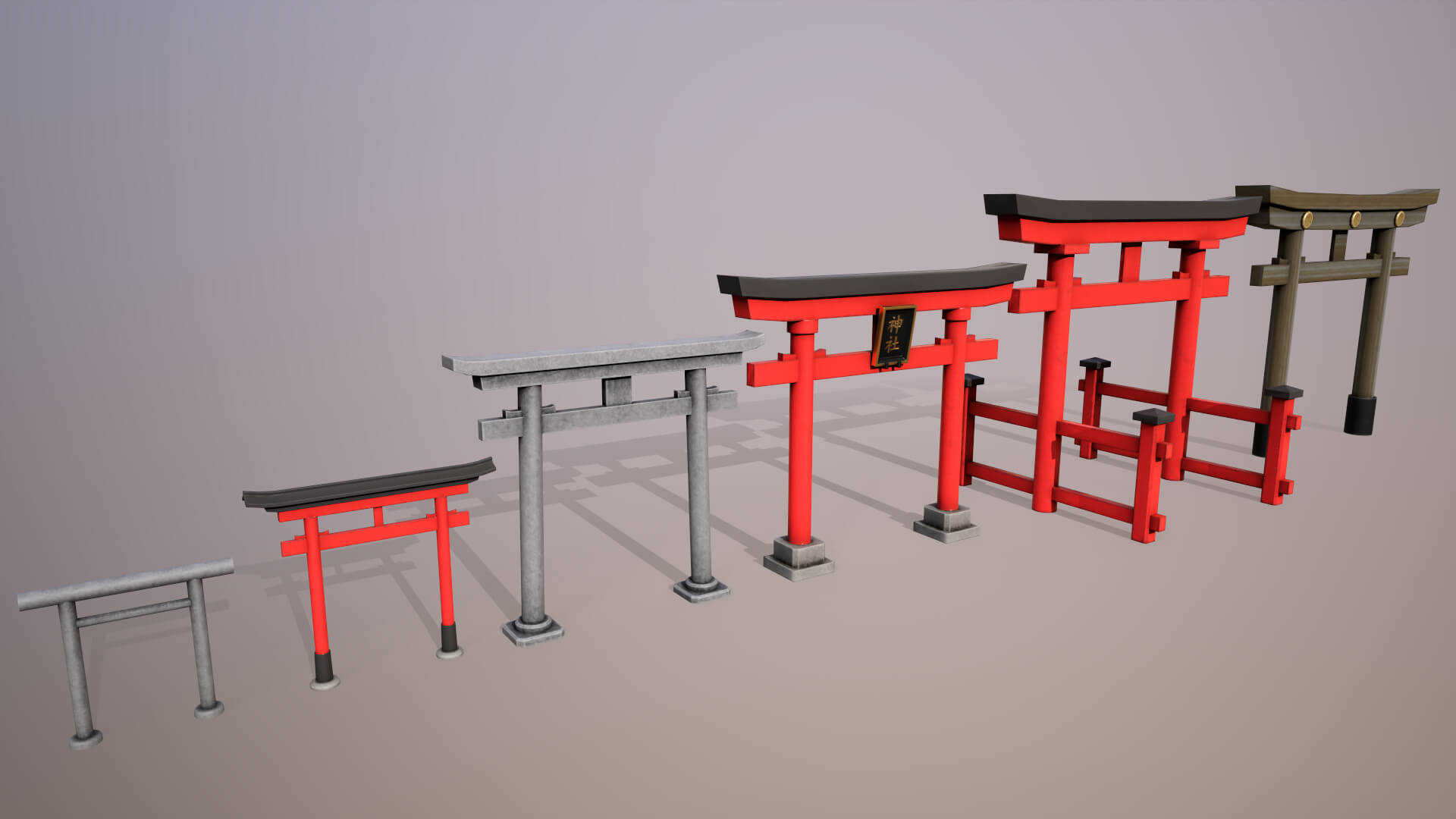 Japanese Torii - 3D Model by HUNTR3D