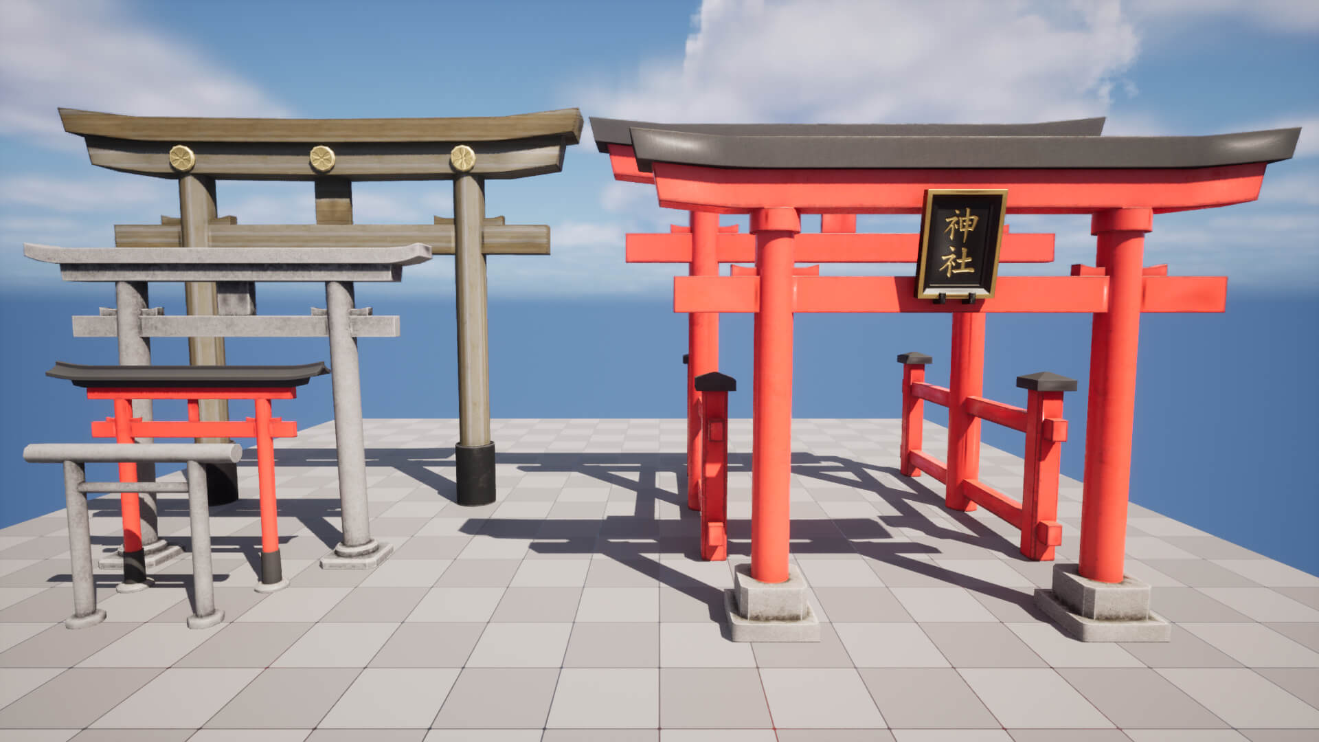 Japanese Torii - 3D Model by HUNTR3D