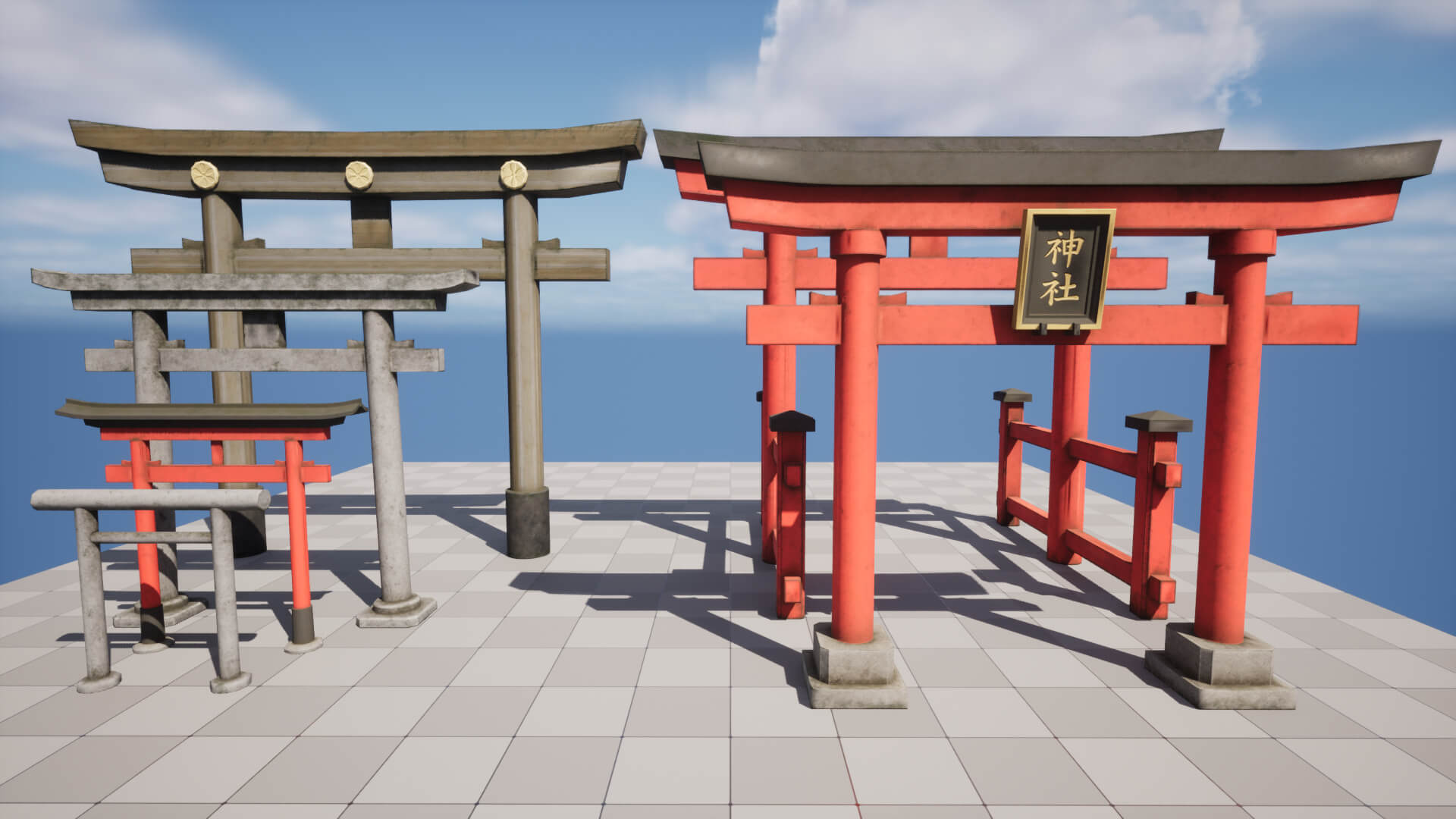 Japanese Torii - 3D Model by HUNTR3D