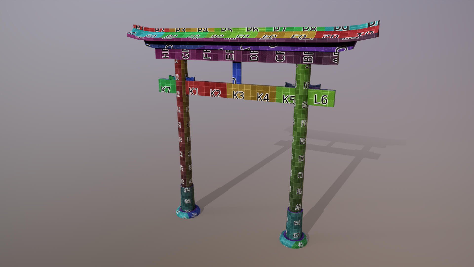 Japanese Torii - 3D Model by HUNTR3D