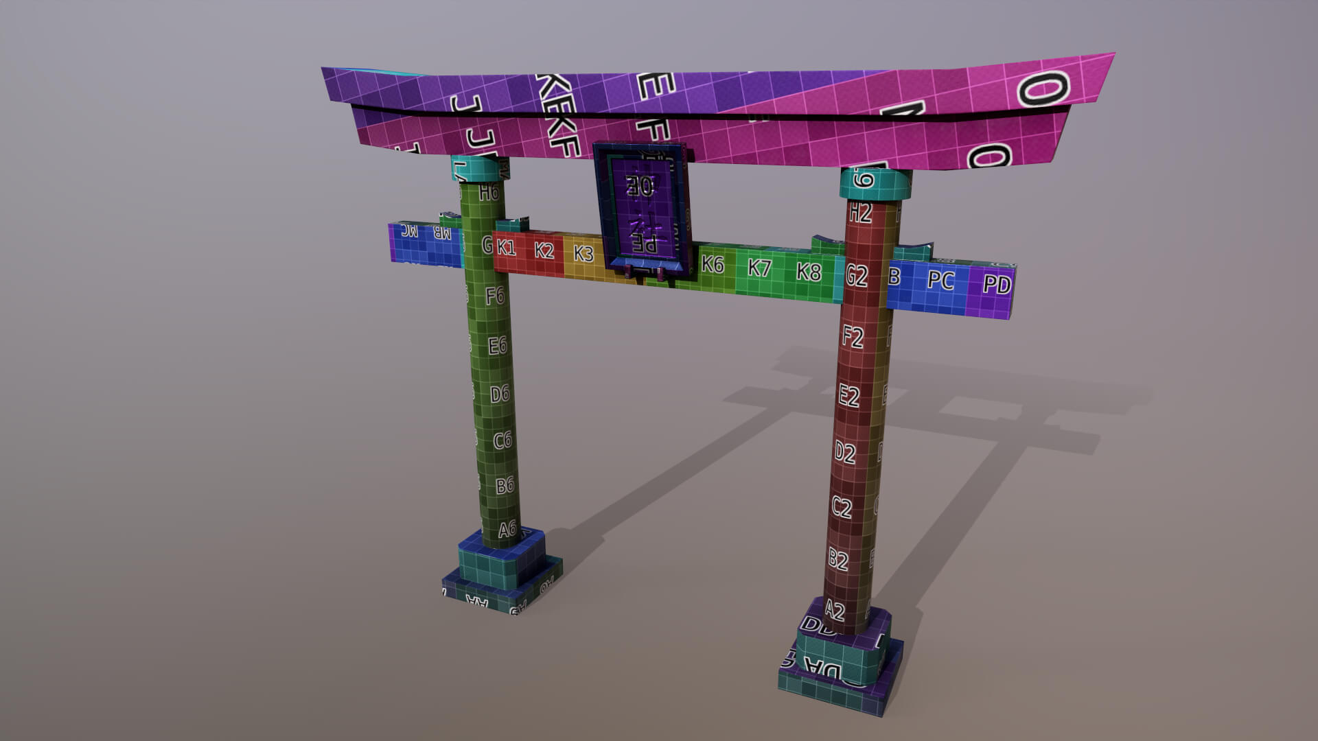 Japanese Torii - 3D Model by HUNTR3D