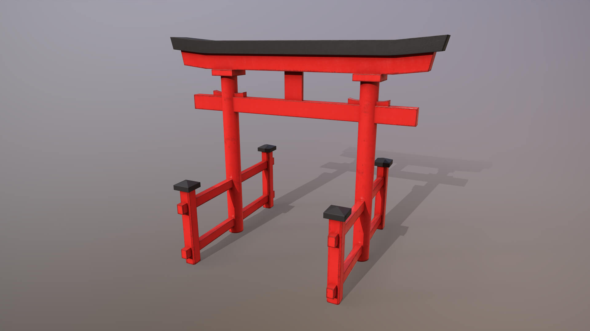 Japanese Torii - 3D Model by HUNTR3D