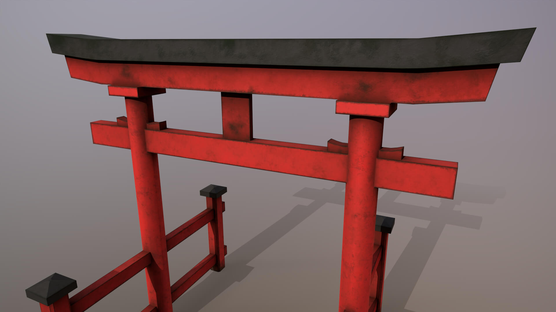 Japanese Torii - 3D Model by HUNTR3D