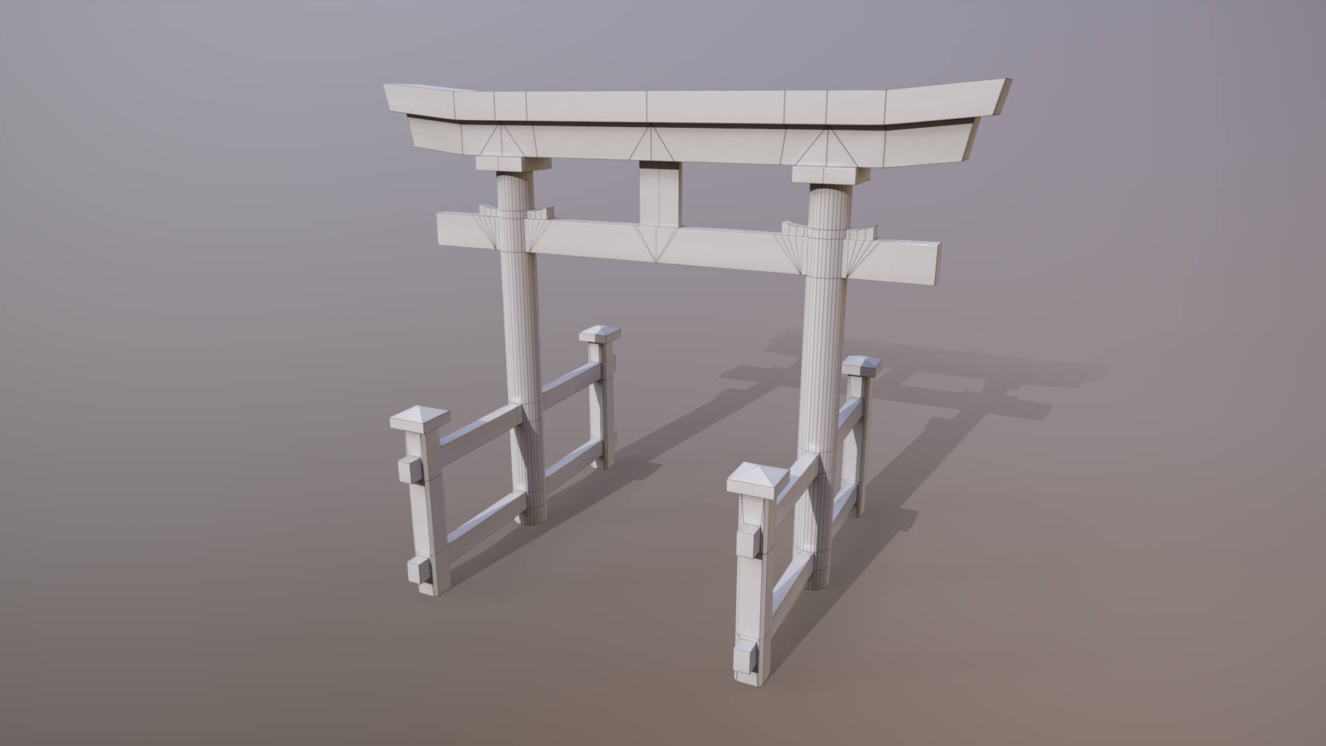 Japanese Torii - 3D Model by HUNTR3D