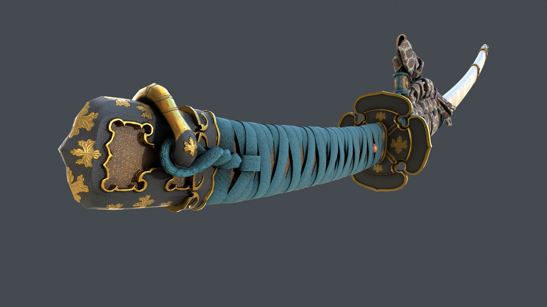 Katana ( Game Ready ) - 3D Model by HUNTR3D