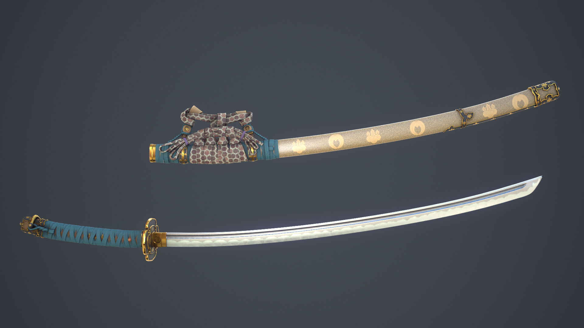 Katana ( Game Ready ) - 3D Model by HUNTR3D