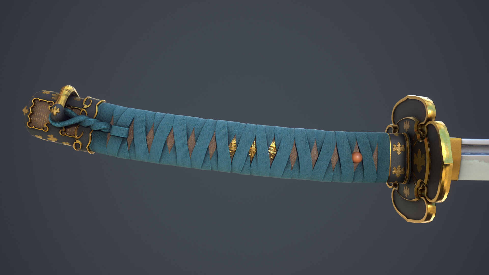 Katana ( Game Ready ) - 3D Model by HUNTR3D