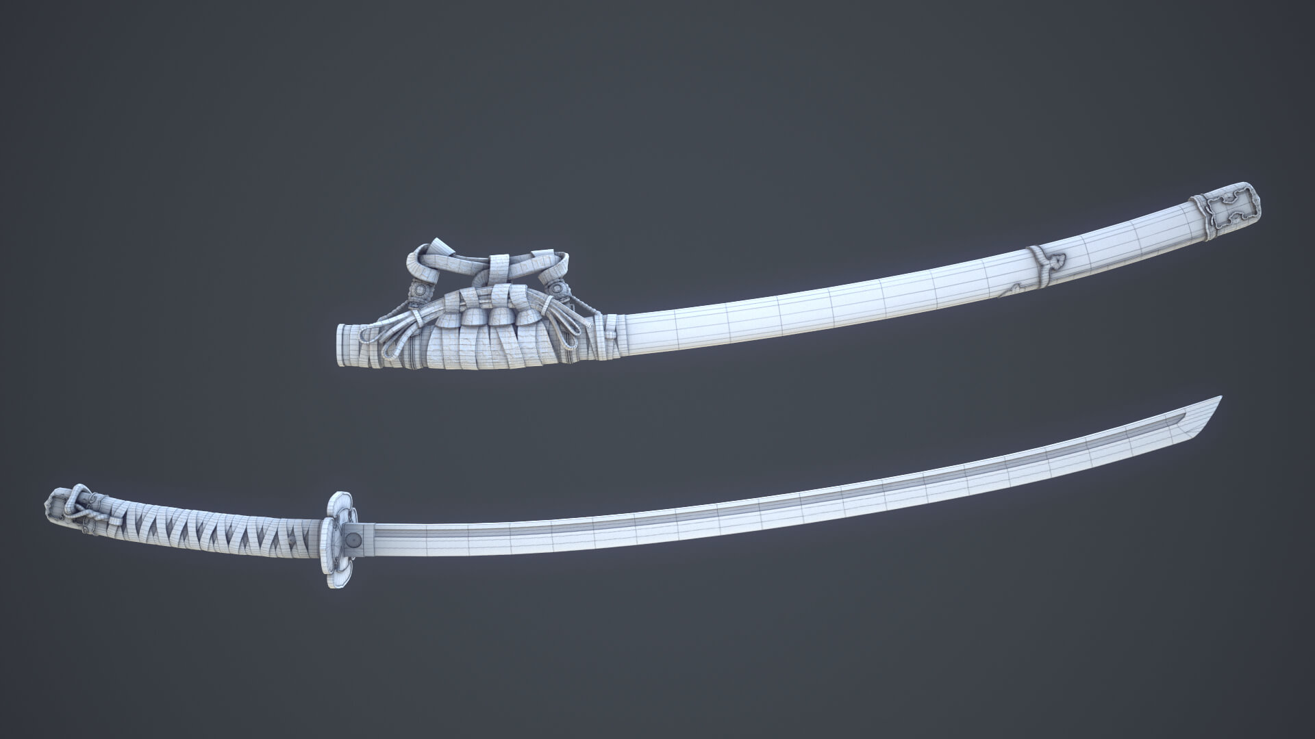 Katana ( Game Ready ) - 3D Model by HUNTR3D